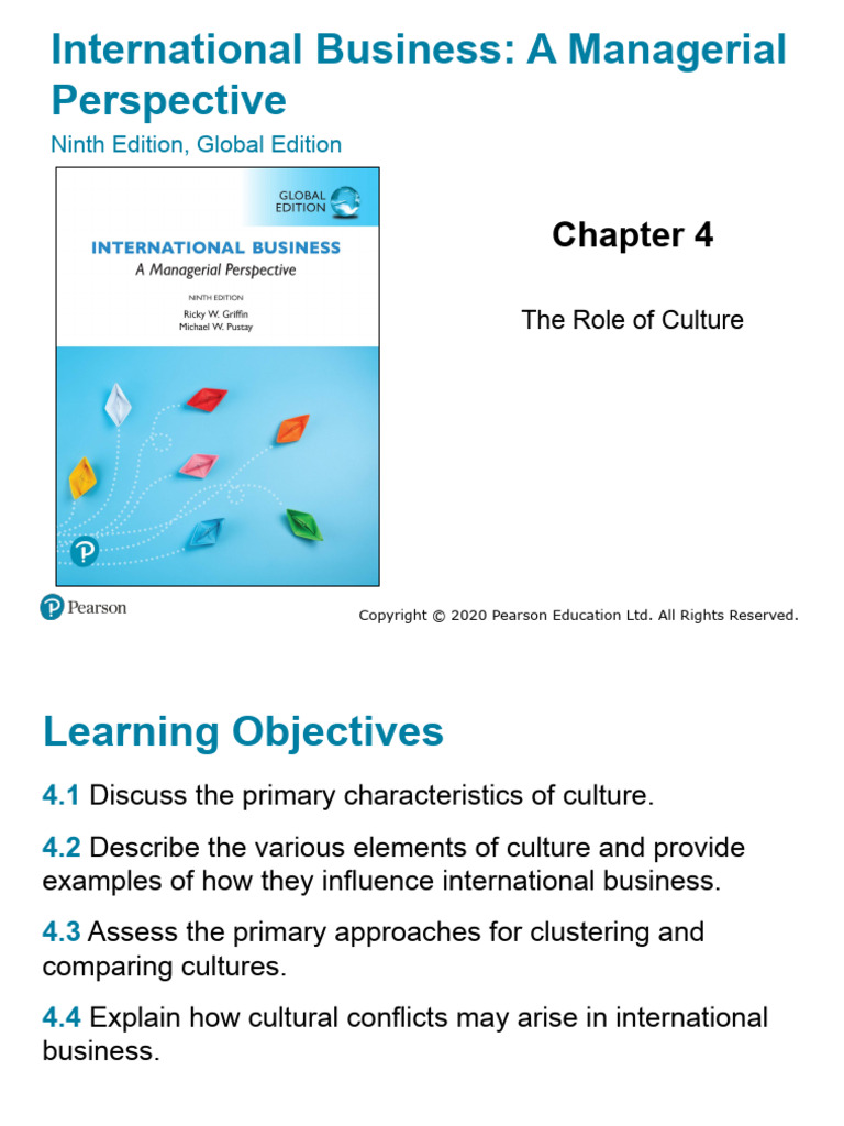 04 - Griffin - Ch04 - Lecture - Cultural Environment (Week 5) | PDF | Communication | Social ...