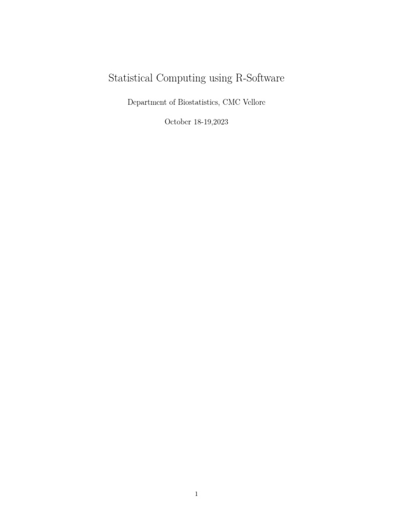 R Workshop Material 18 19 Oct 2023 Download Free Pdf R Programming Language Matrix 9100