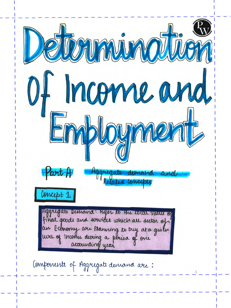 Determination of Income and Emp. | PDF