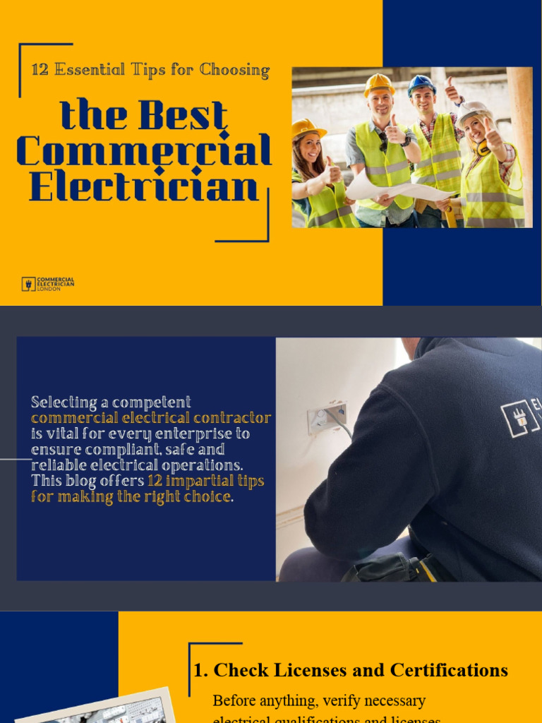 12 Essential Tips for Choosing the Best Commercial Electrician | PDF | Electrician | Business