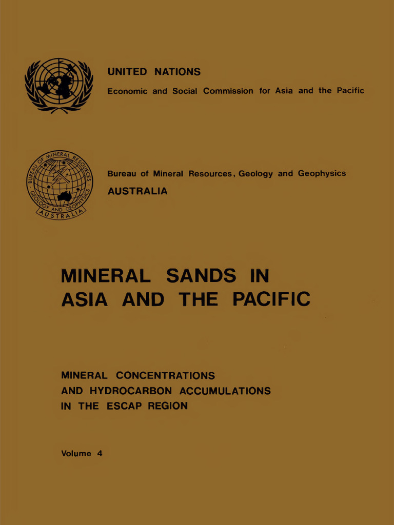 ESCAP 1985 RP Mineral Sands Asia Pacific | PDF | Titanium Dioxide | Minerals