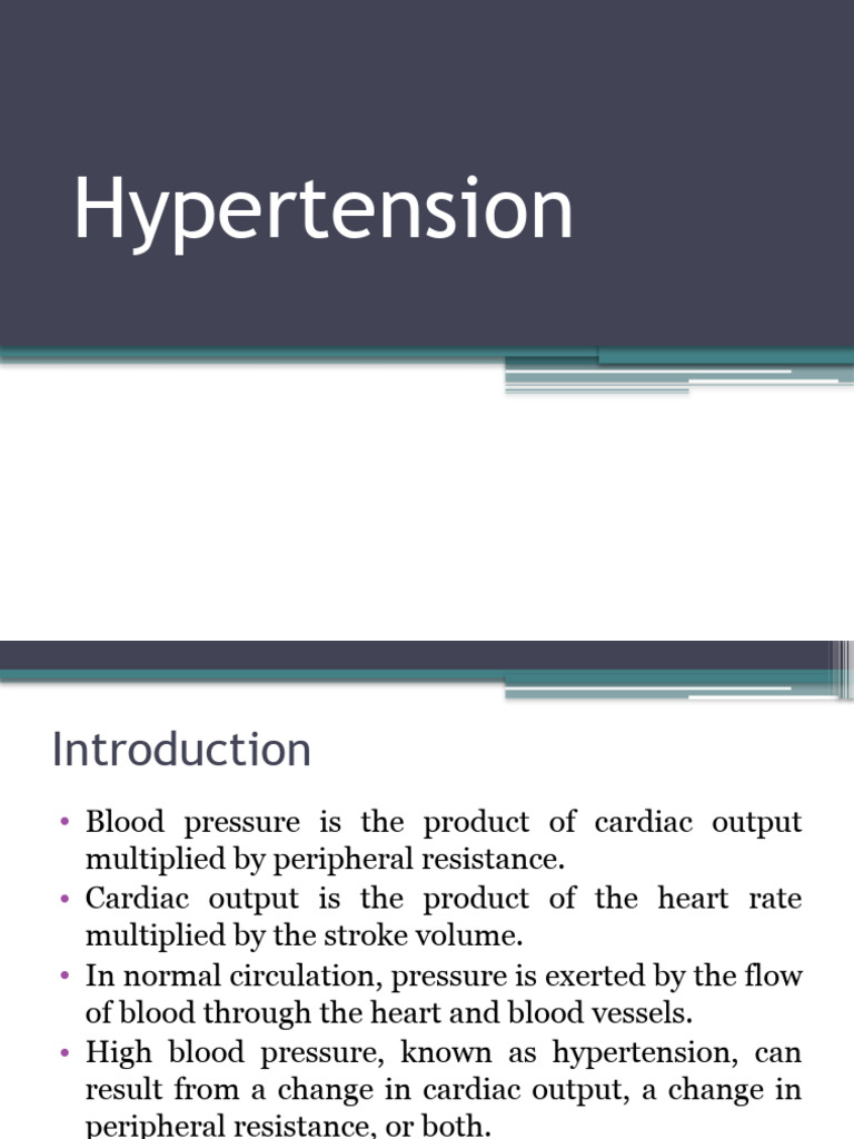 Hypertension | PDF | Blood Pressure | Hypertension