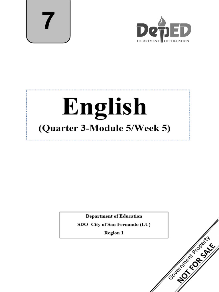 English7 - Q3 W5 Textualaids | PDF | Chocolate | Inference