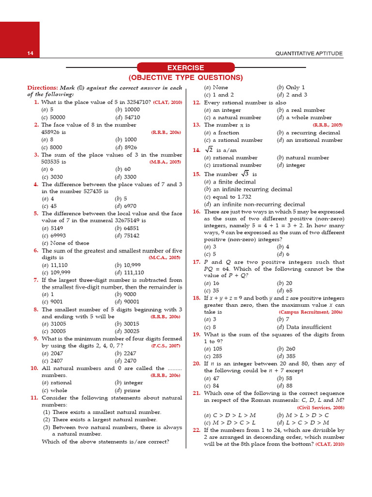 05 Number System Basic | PDF | Numbers | Rational Number