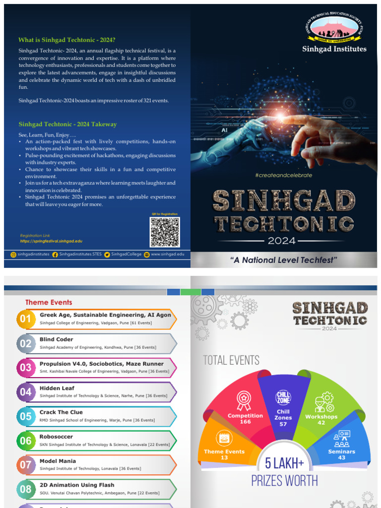 Sinhgad Techtonic Pamplet A4 Final | PDF | Intelligence | Engineering