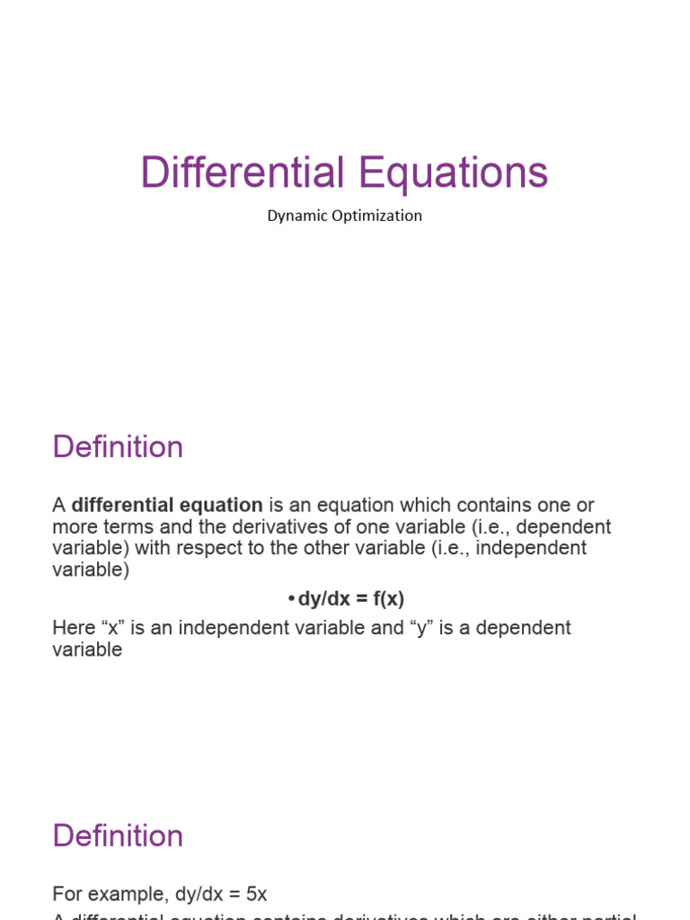 Differential Equations | PDF | Differential Equations | Equations