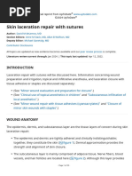Laceration Repair Procedure Note | PDF | Wound | Surgical Suture