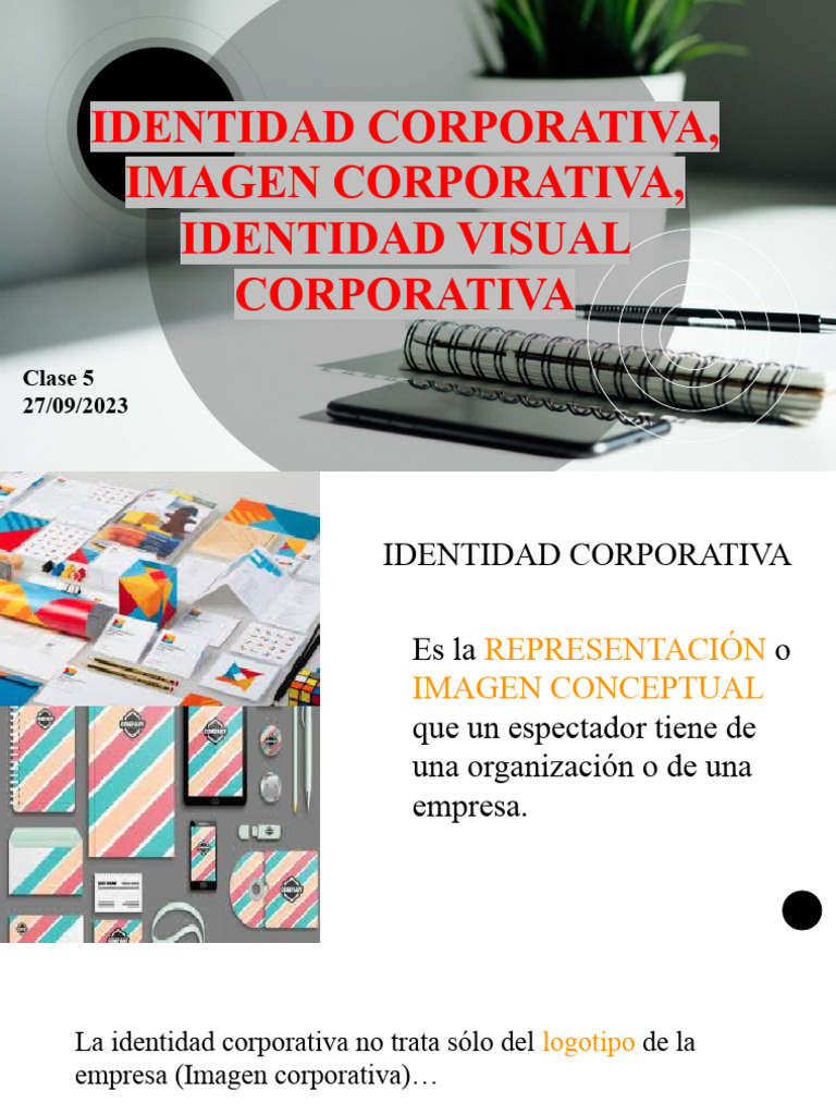 Clase 5 27sept Identidad Corp Imagen Corp, Identidad Visual Corp | PDF ...