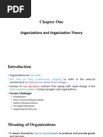 Organization Theory Chapter-1 | PDF | System | Organizational Behavior