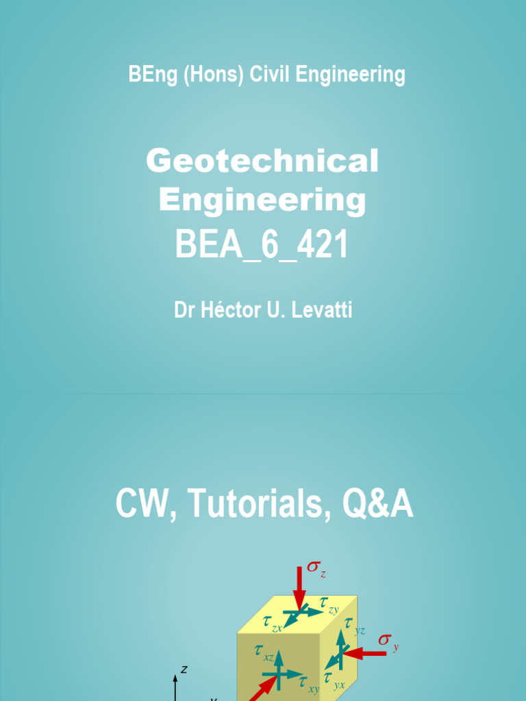 Week 06 Part 1 of 2 - CW Work in Class - Tutorials - Questions | PDF | Stress (Mechanics ...