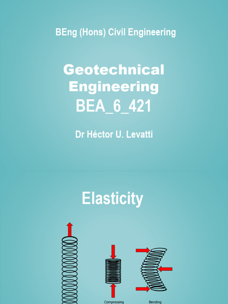 Week 03 Part 2 of 3 - Elasticity | Download Free PDF | Linear Elasticity | Elasticity (Physics)