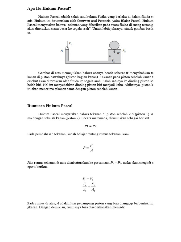 Hukum Pascal | PDF