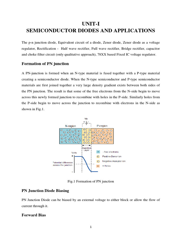Chapter 1-Semiconductor Diodes Applics | PDF | Rectifier | P–N Junction