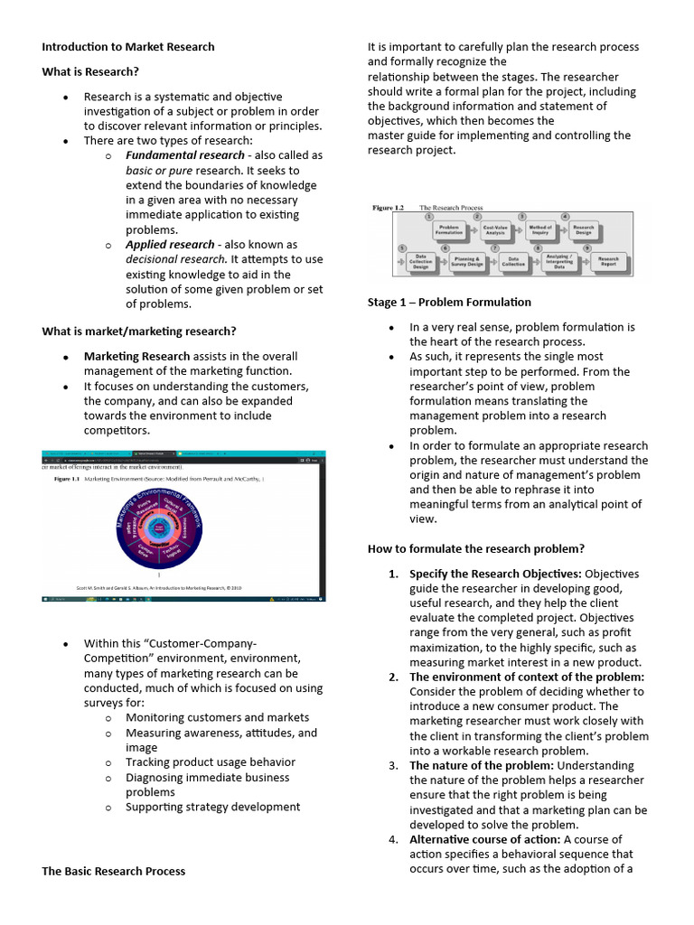 Introduction To Market Research | PDF | Methodology | Scientific Method