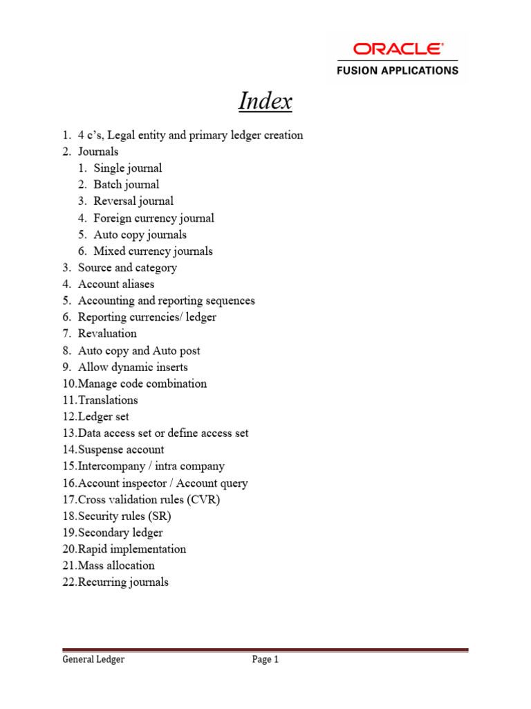 General Ledger (Fusion) | PDF | Icon (Computing) | Exchange Rate