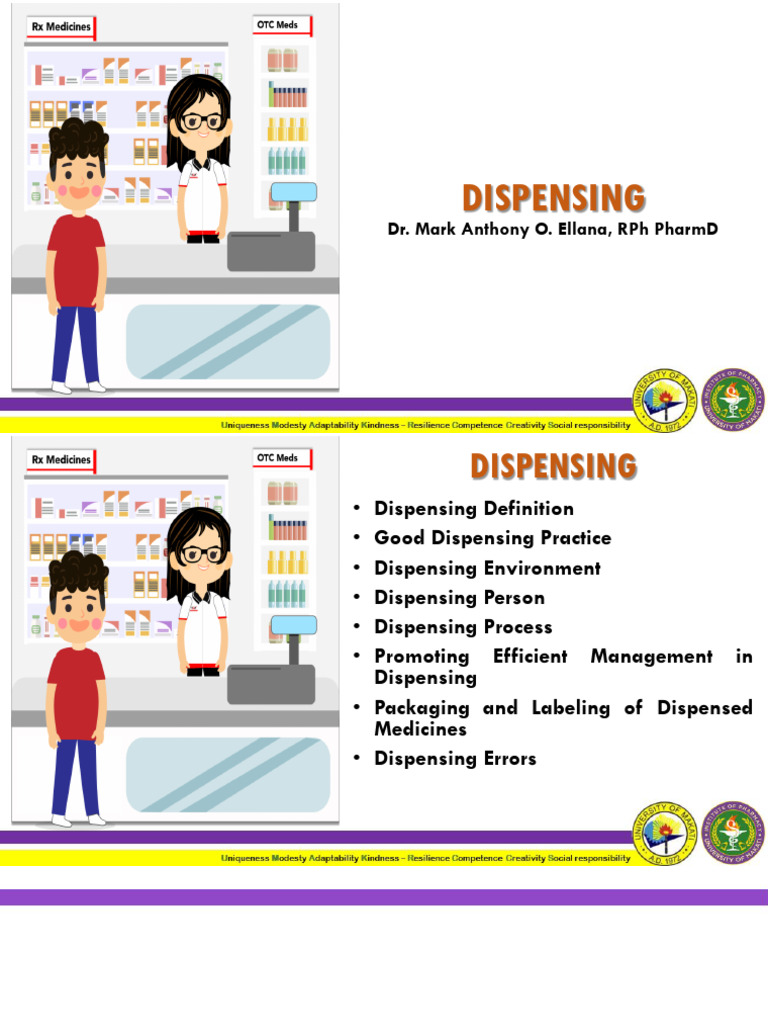 Pharmacy Dispensing Process Overview | PDF | Medical Prescription ...