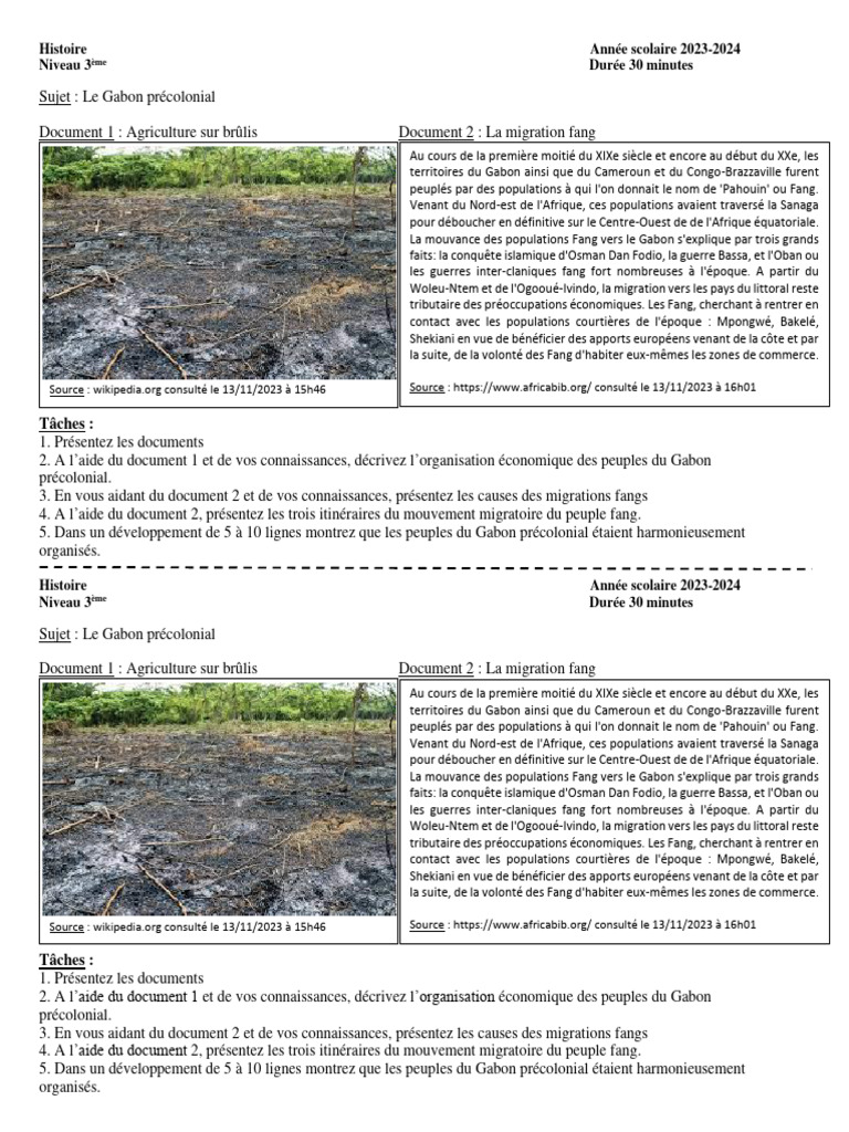 Histoire du Gabon précolonial et migration fang | PDF | Afrique