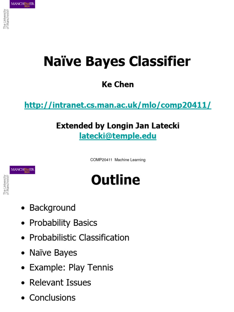 Naive Bayes | PDF | Statistical Classification | Machine Learning