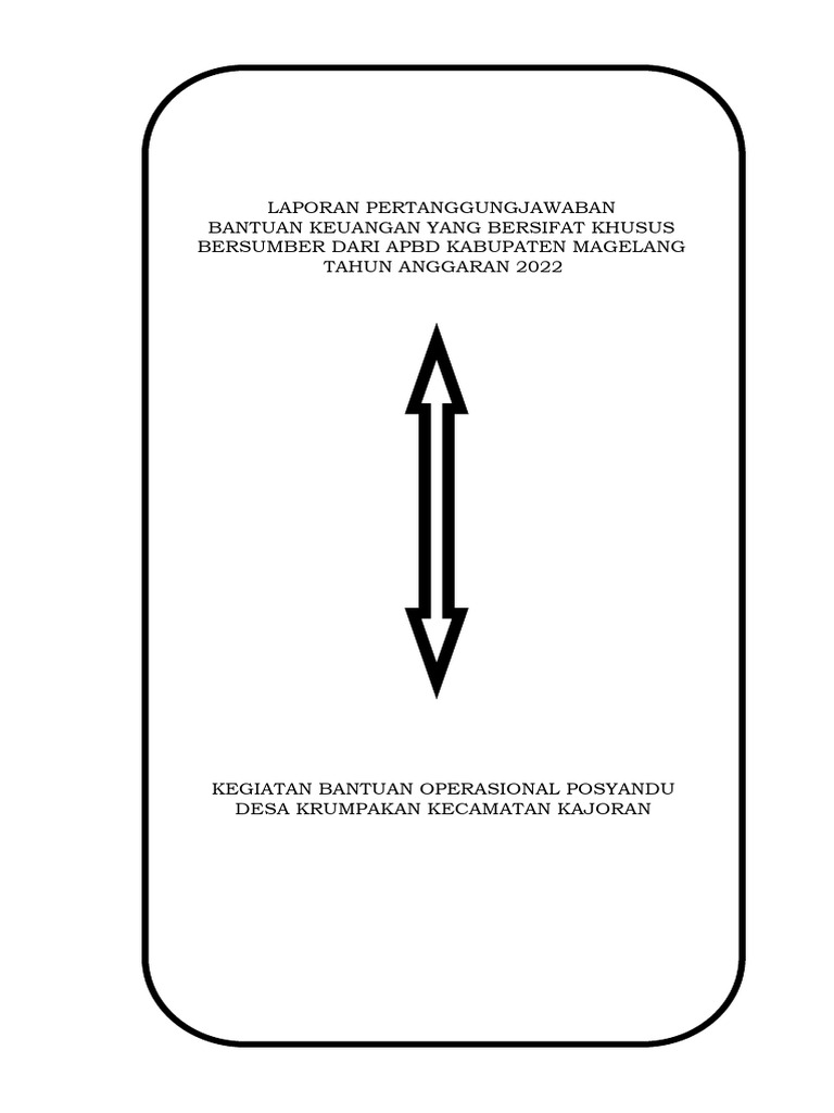Contoh Lap Pertanggjwb BKK Posyandu 2022 | PDF