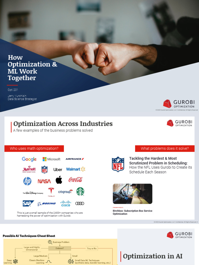 How Optimization & ML Work Together (Gurobi) | PDF | Machine Learning | Mathematical Optimization