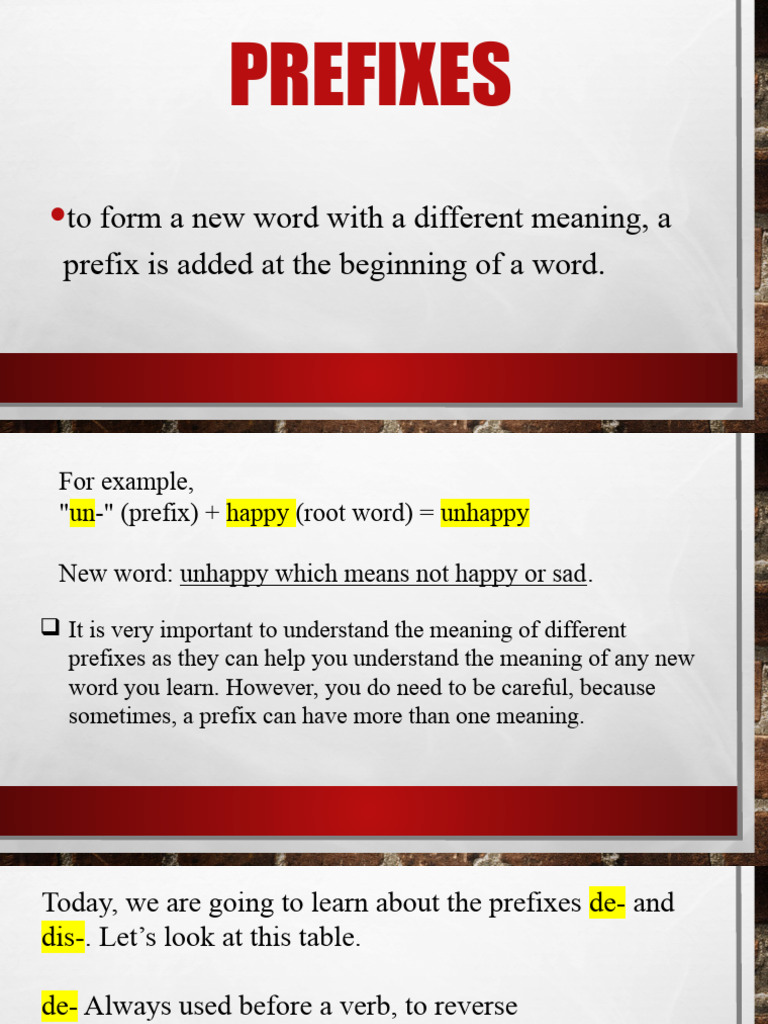 Prefixes | PDF | Human Communication | Language Families