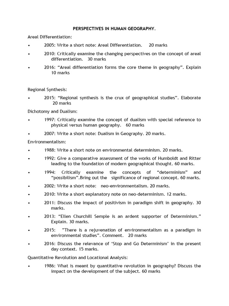 Key Concepts in Human Geography | PDF | Geography | Science