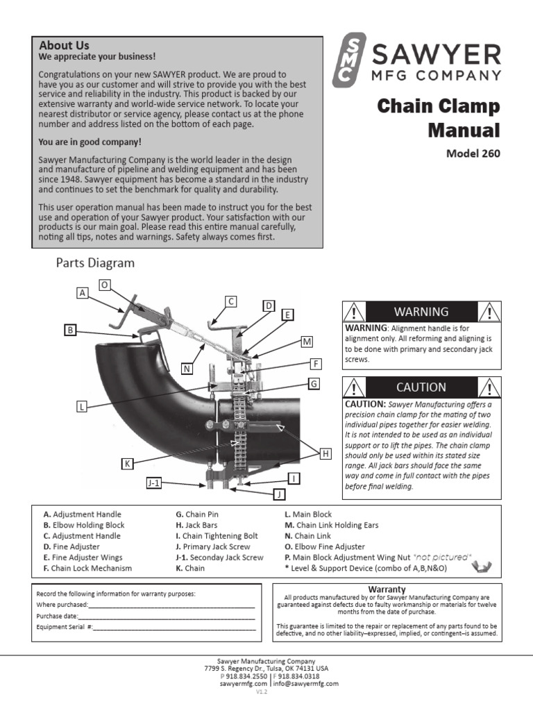 Chain Clamp | PDF | Screw | Pipe (Fluid Conveyance)
