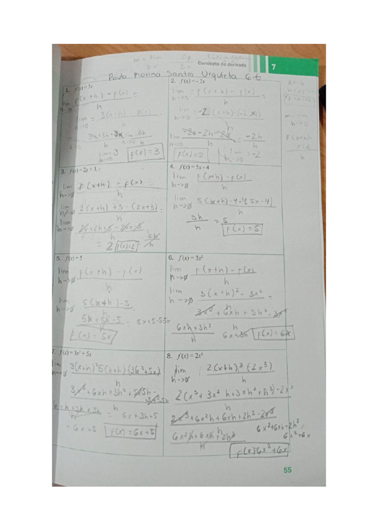 U2 - Act 7 - Derivadas - KarinaSantos | PDF