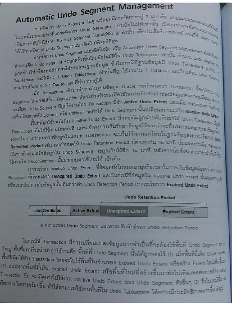 Automatic Undo Segment Management Pdf