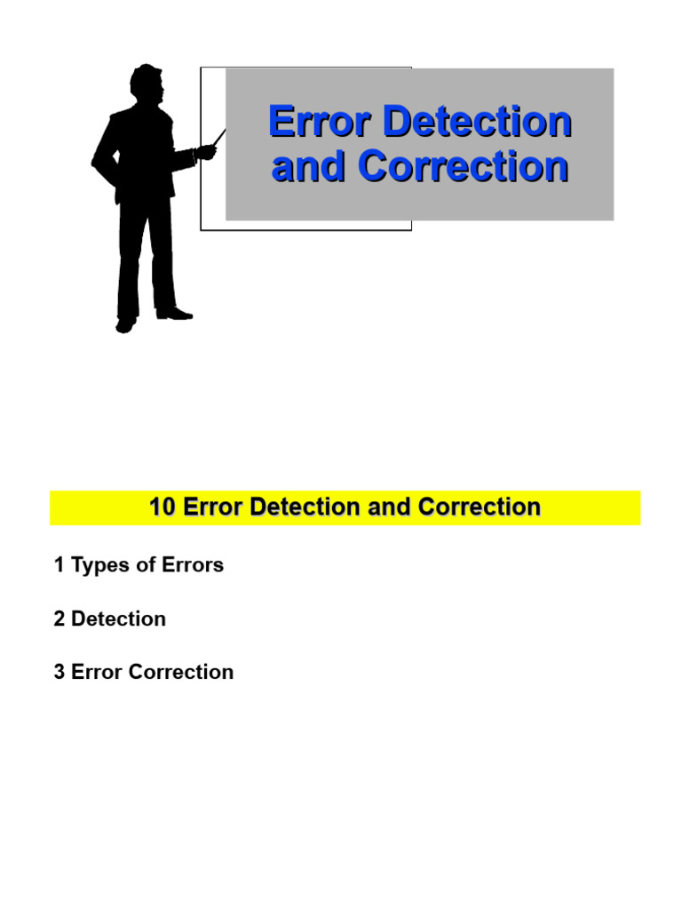 Chapter 3 Error Detection and Correction | PDF | Error Detection And Correction | Computer ...