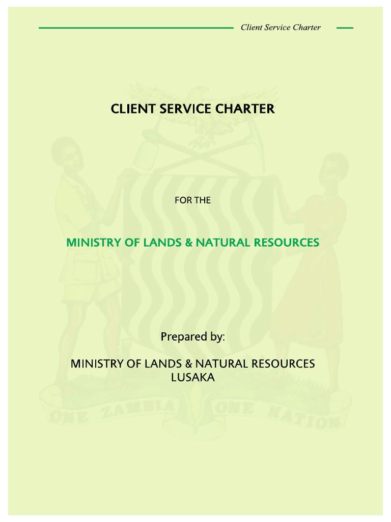 MLNR Client Service Charter | PDF
