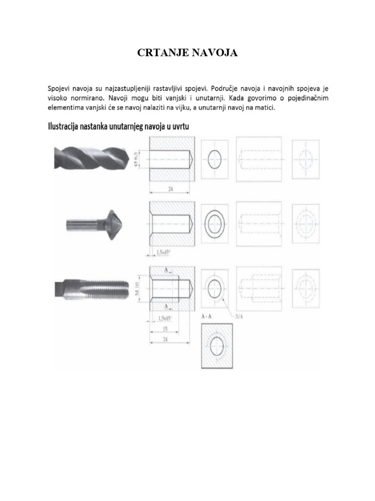 Crtanje Navoja | PDF