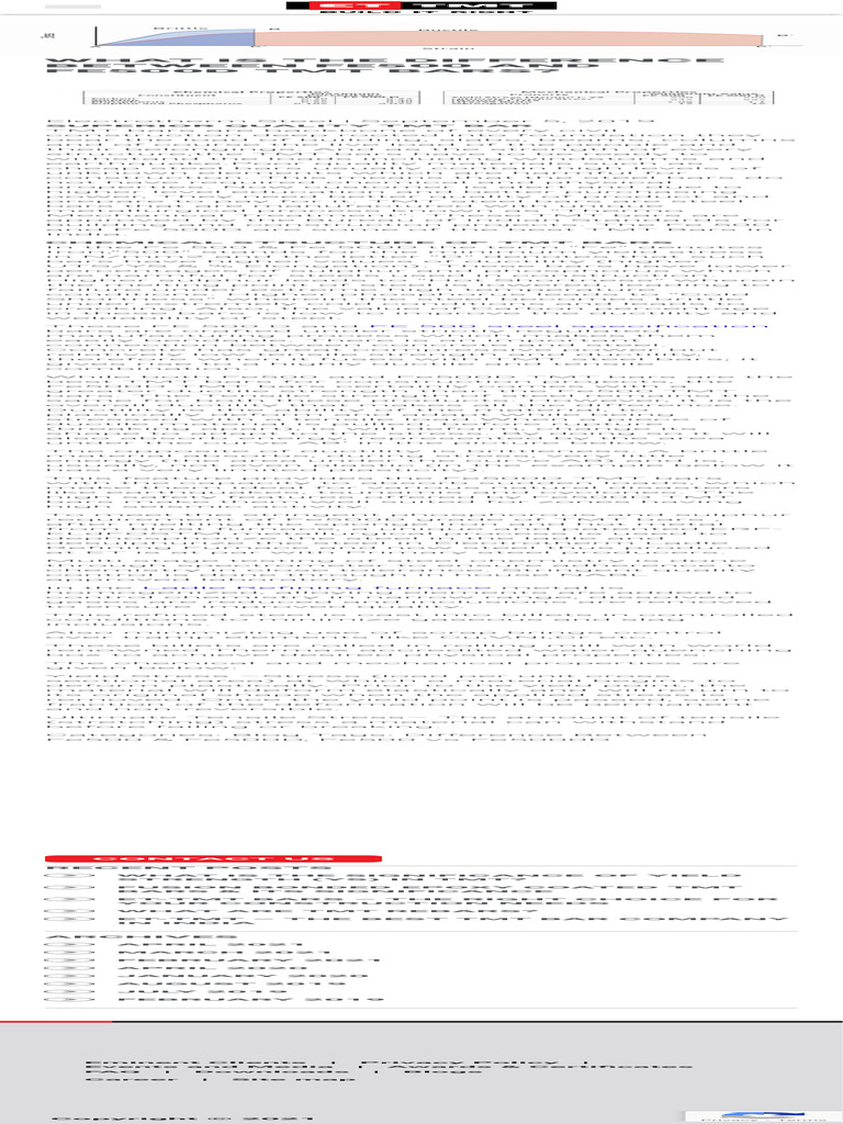Difference between FE 500 and FE 500 D TMT Bars - ETTMT | PDF ...