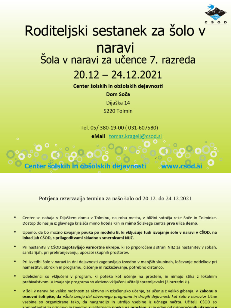 Predstavitev Soca Pdf