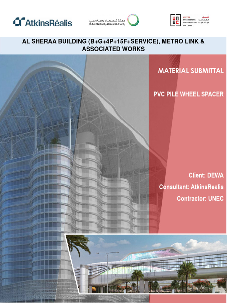 PVC Pile Spacer (Turkish) For UAE Market | PDF | Concrete | Deep Foundation