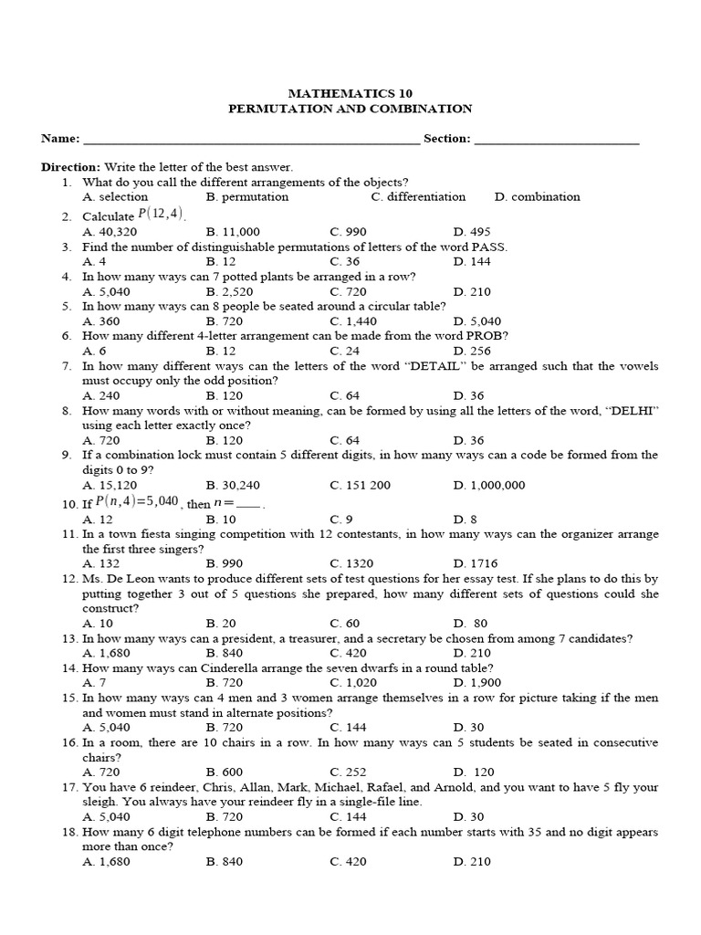 Module 6 Test Pdf Permutation Consonant