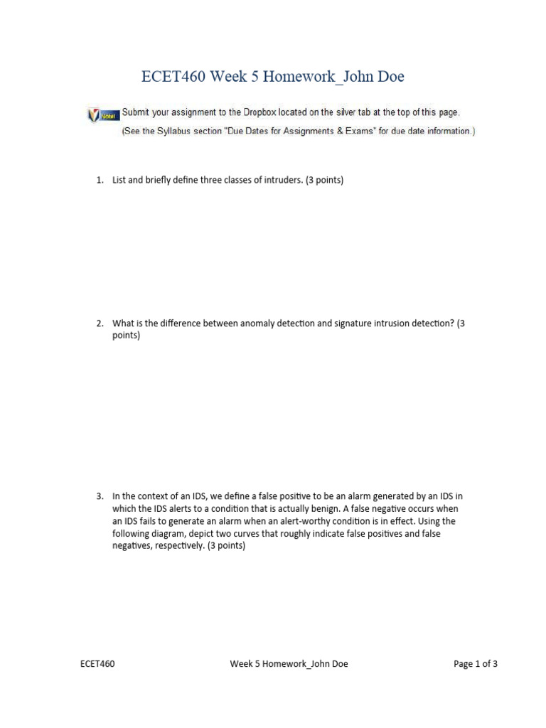 ECET460 W5 Homework John Doe | PDF | Software | Security ECET460 W5 Homework John Doe | PDF | Software | Security