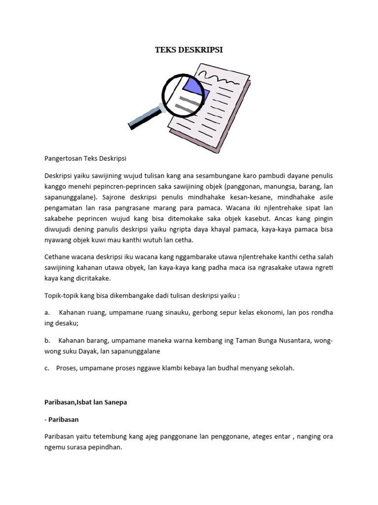 Modul Teks Deskripsi | PDF