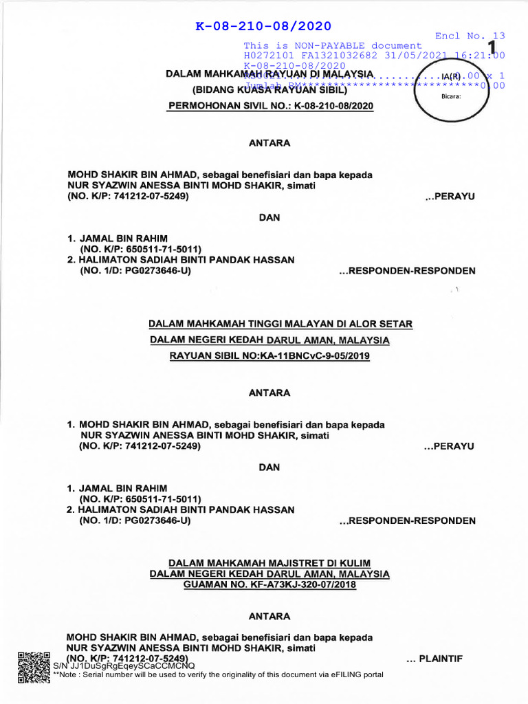 Non-Payable Document Verification | PDF
