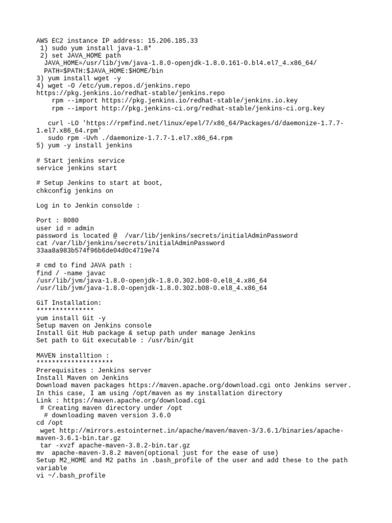 Installing Jenkins on Amazon Linux EC2 | PDF | Sudo | Information Technology Management