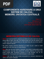 Componentele Unitatii Centrale | PDF