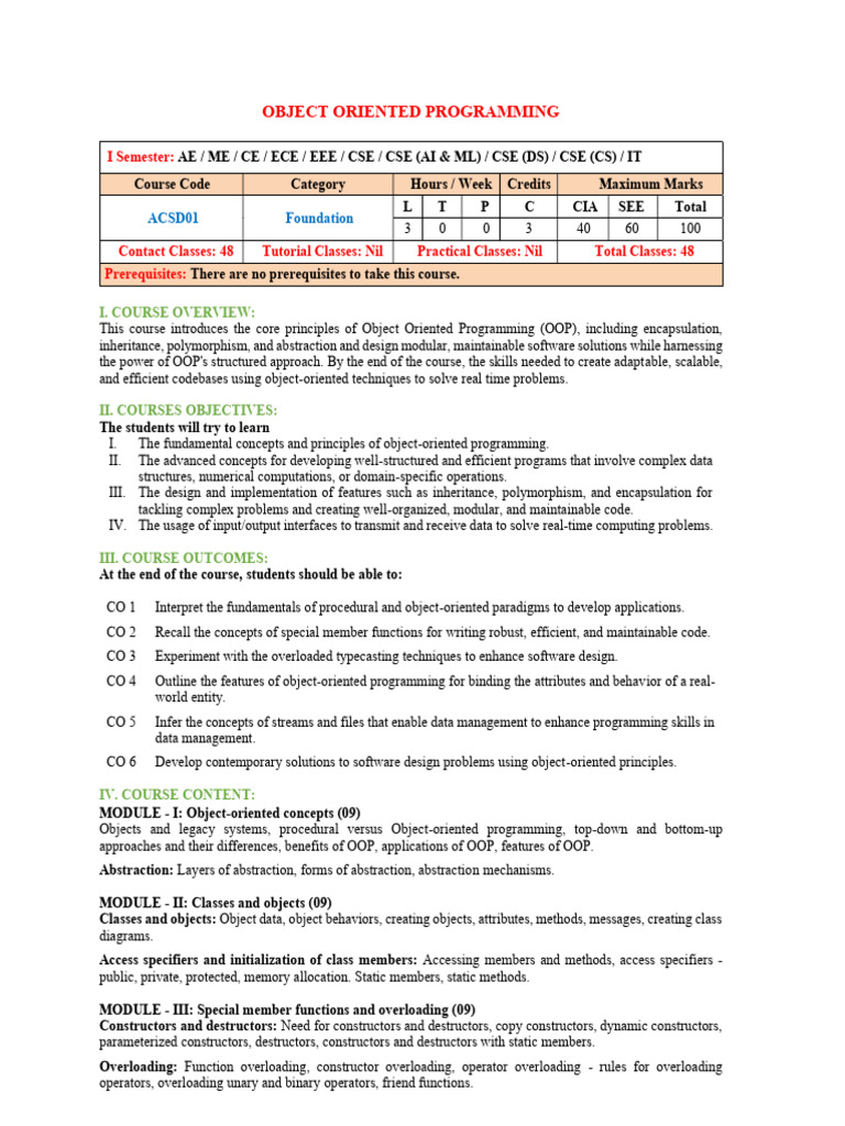 Java New Syllabus | PDF | Method (Computer Programming) | Object ... Java New Syllabus | PDF | Method (Computer Programming) | Object ...