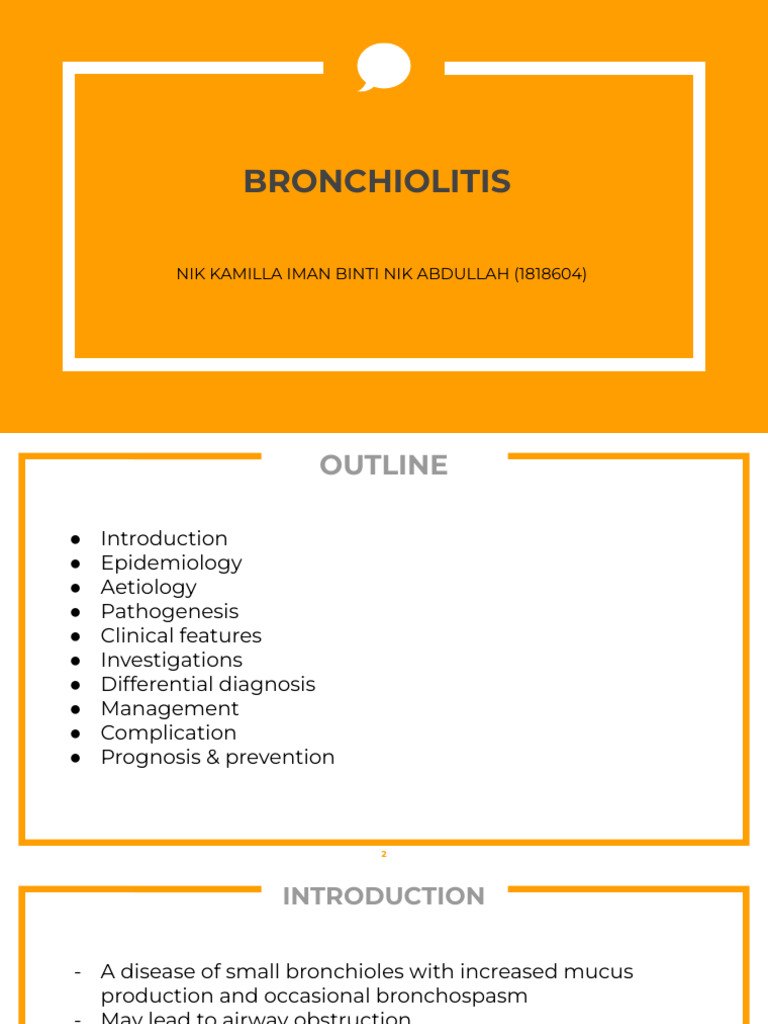 BRONCHIOLITIS | PDF | Respiratory Tract | Health Sciences