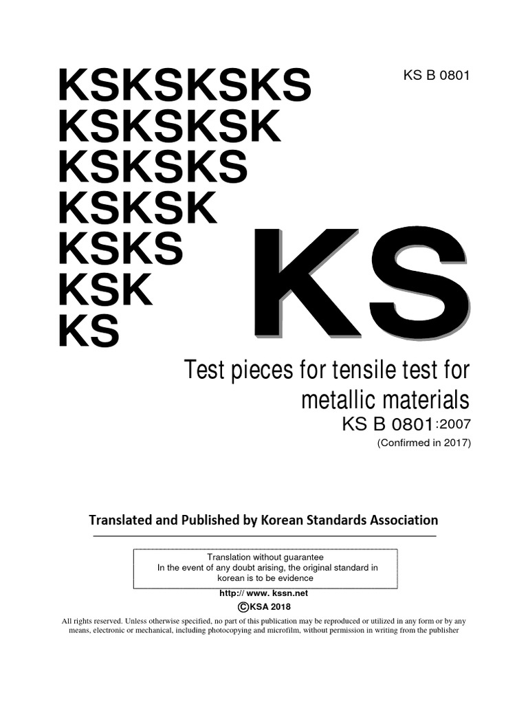 Ksksksks KSKSKSK Ksksks KSKSK Ksks KSK KS: Test Pieces For Tensile Test ...