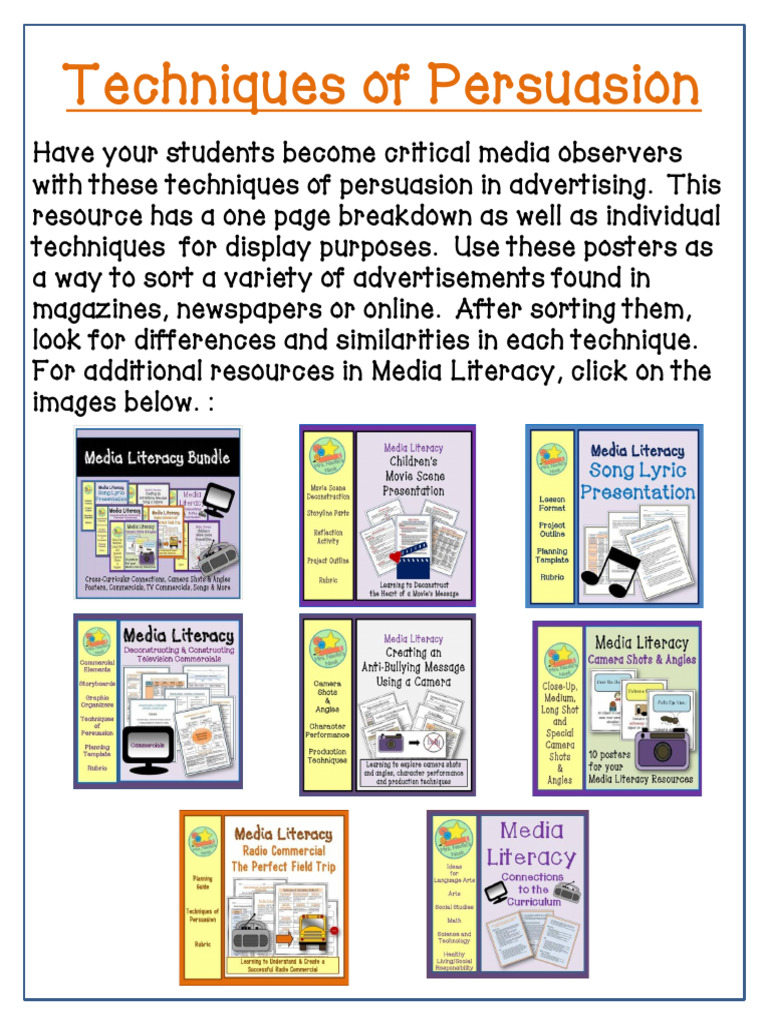 Techniques of Persuasion | PDF | Persuasion | Advertising