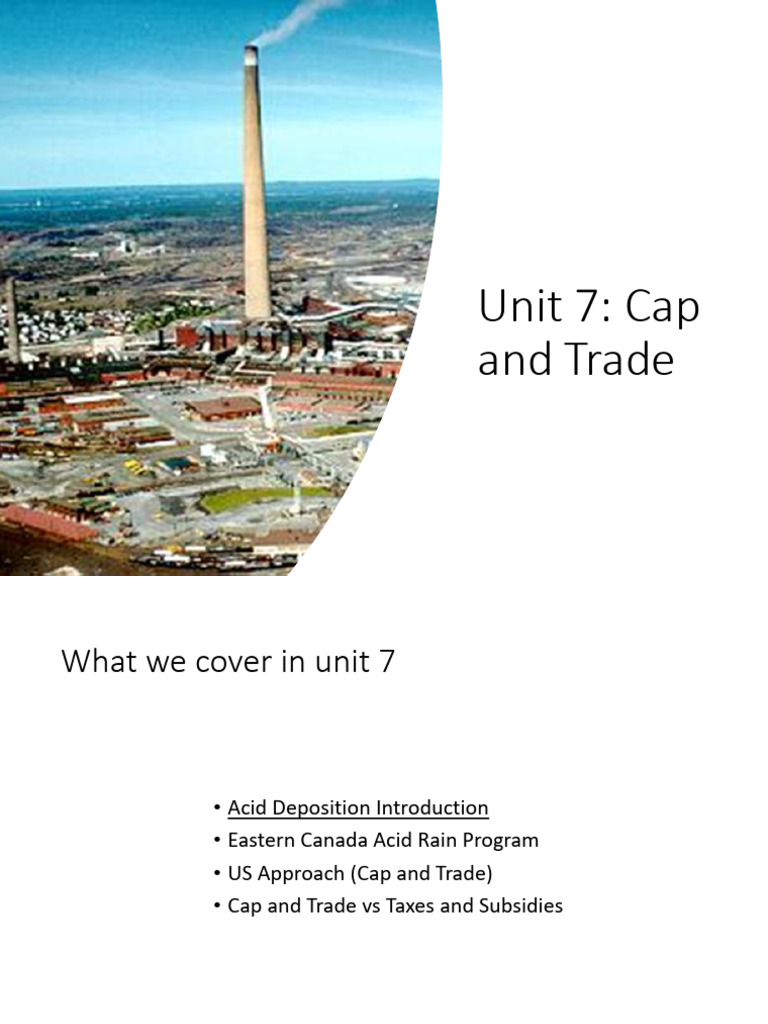 Notes 07 Cap and Trade | PDF | Emissions Trading | Environmental Policy