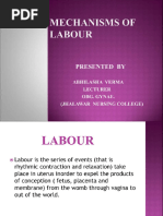 Mechanism of Labour | PDF | Pelvis | Anatomical Terms Of Motion