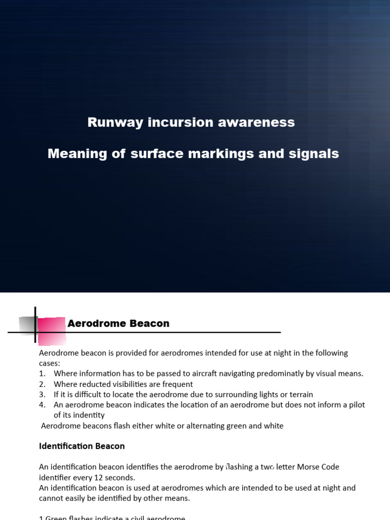 Runway Incursion Awaareness | PDF | Runway | Aviation