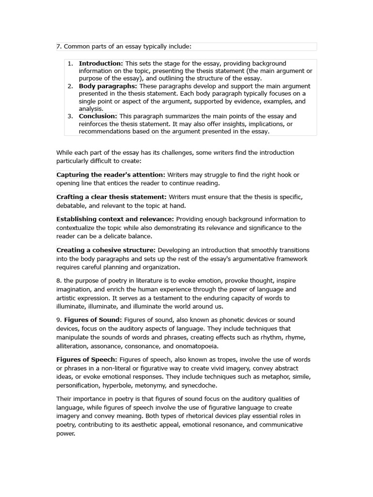 Pair Activity 7-11 | PDF | Essays | Poetry