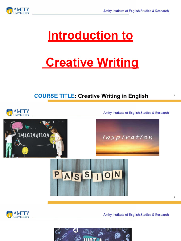 Creative Writing in English-1 | PDF | Proofreading | Plagiarism